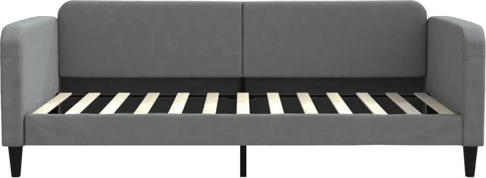 Válenda s matrací tmavě šedá 100 x 200 cm textil 3196804