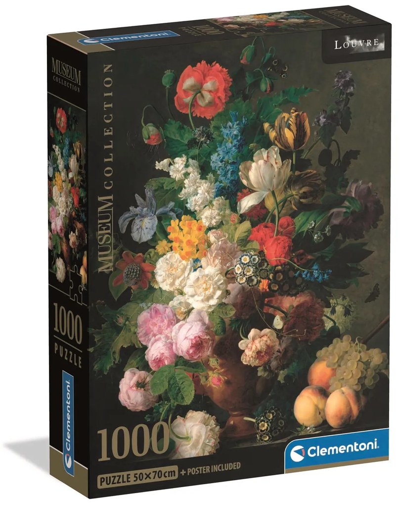 Clementoni - Puzzle 1000 Muzeum Mísa květin