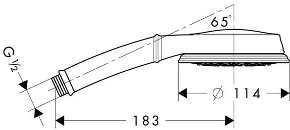 Hansgrohe Croma Ruční sprcha Croma 100 Classic Multi 28539000