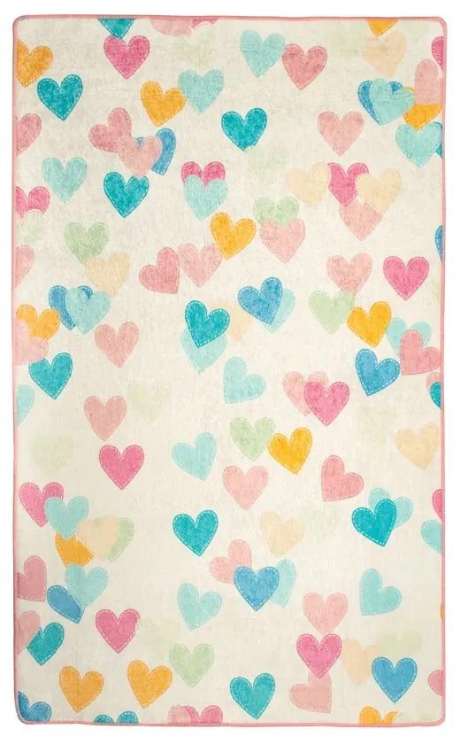 Dětský koberec Hearts, 100 x 160 cm