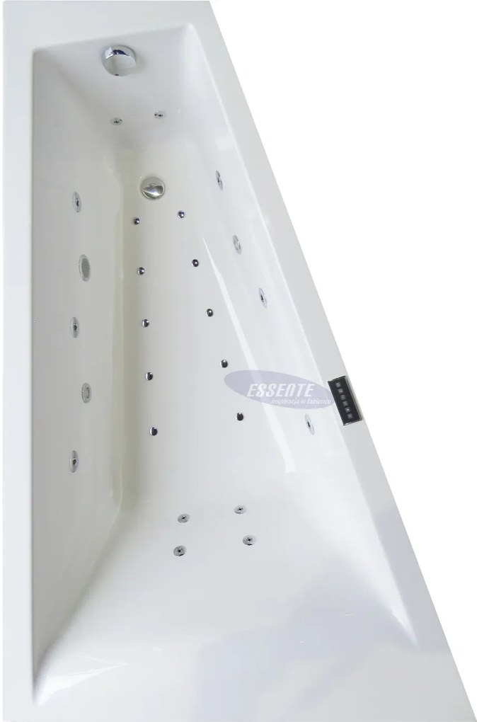 Essente ExclusiveLine BARBOSA 160x100  asymetrická hydromasážní vana 160 × 100 cm HYDROMASÁŽNÍ SYSTÉM: BASE