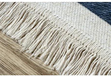 koberec TWIN 22990 Vzor rámu, bavlna, oboustranný, Ekologické třásně velikost 180x270 cm | krásné koberce cz