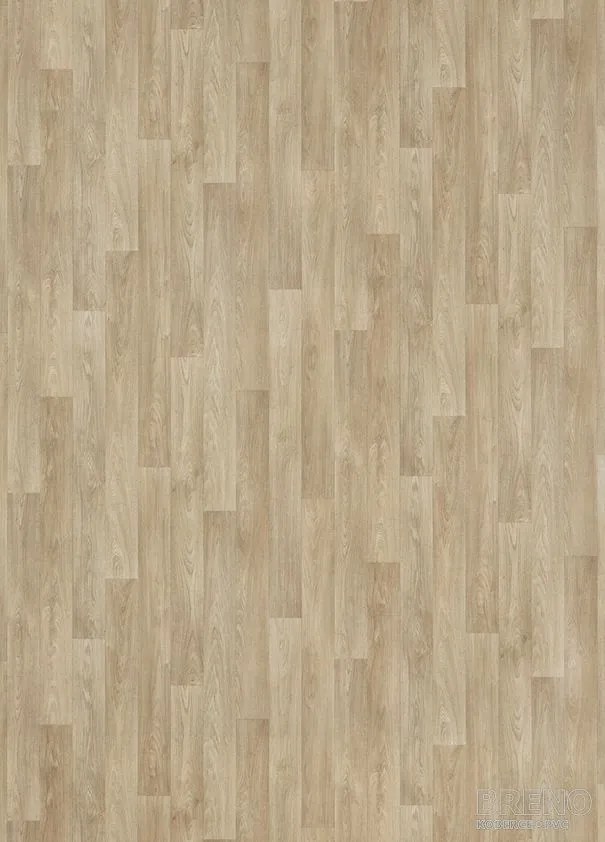 Breno PVC ECOTEX Nimes 532 – světlé dřevo, šíře 200 cm