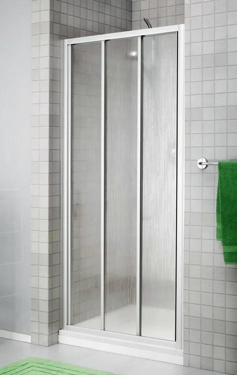 ROSS LOW - posuvné trojdílné sprchové dveře 88-94x180 cm Výplň: grape
