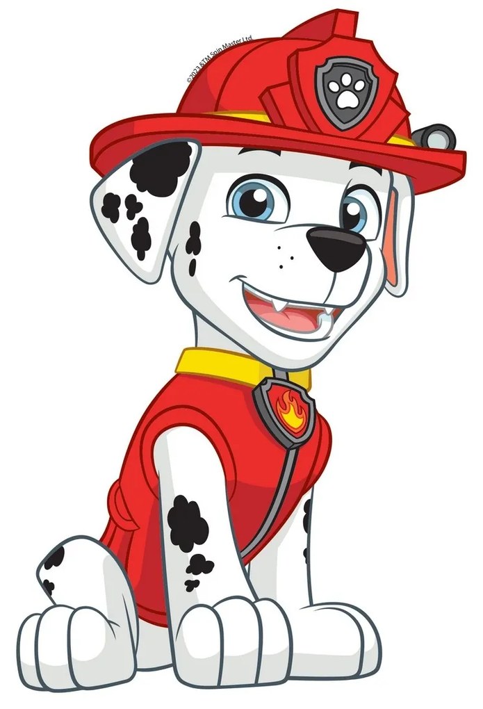 3D Samolepka Paw Patrol Marshall, 14 x 20 cm