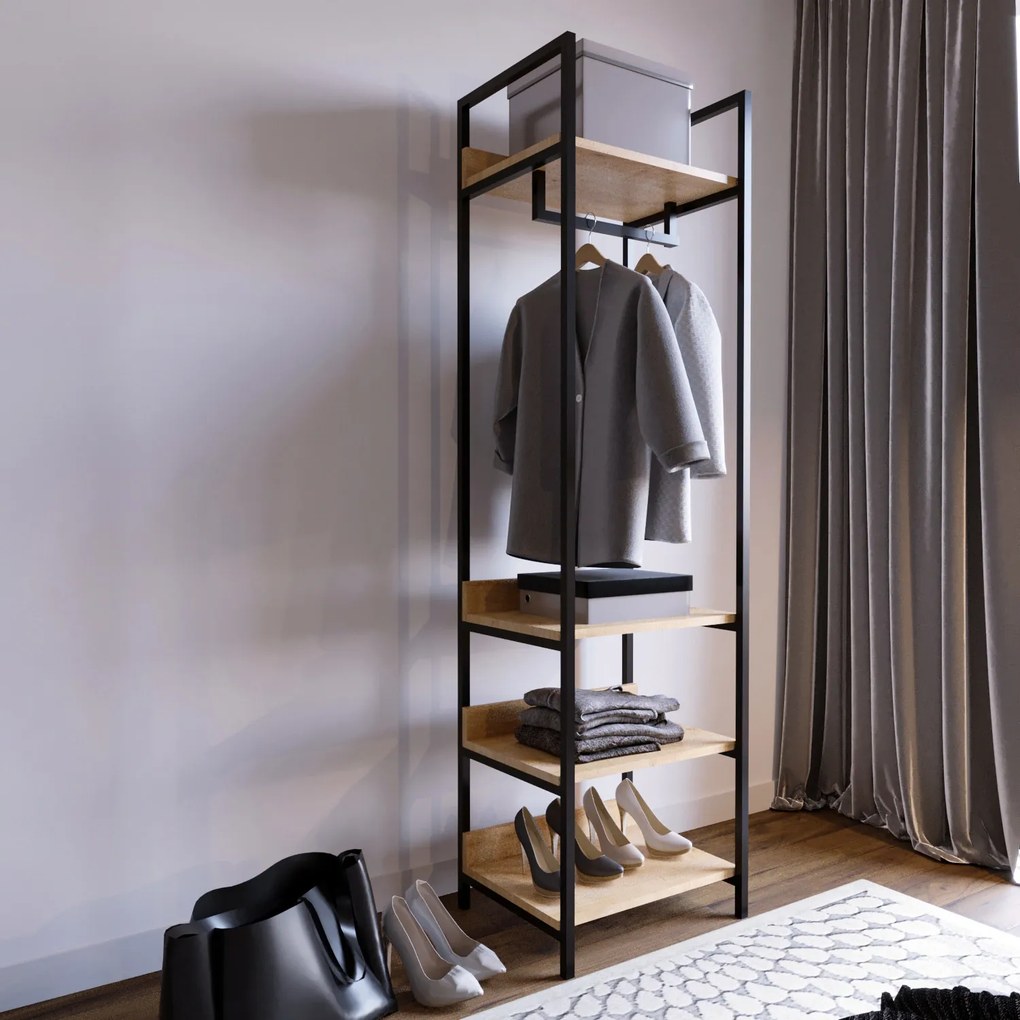 Kalune design Otevřená šatní skříň TEKLI 180x50 cm 285LCV1160