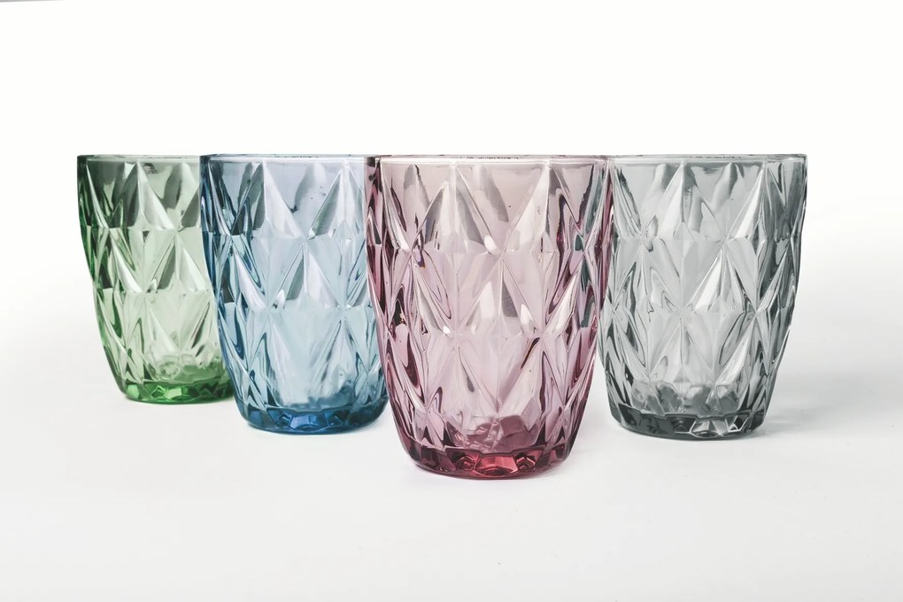 VILLA D’ESTE HOME TIVOLI Set sklenic na vodu Rinascimento 4 kusů, barevný, 240 ml