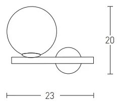 Zambelis 1996 - Nástěnné svítidlo 1xE14/15W/230V zlatá