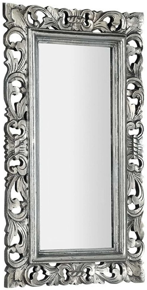 Sapho - Zrcadlo v rámu 40x70 cm, stříbrná IN109