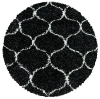 Hans Home | Kusový koberec Salsa Shaggy 3201 anthrazit kruh - 120x120 (průměr) kruh
