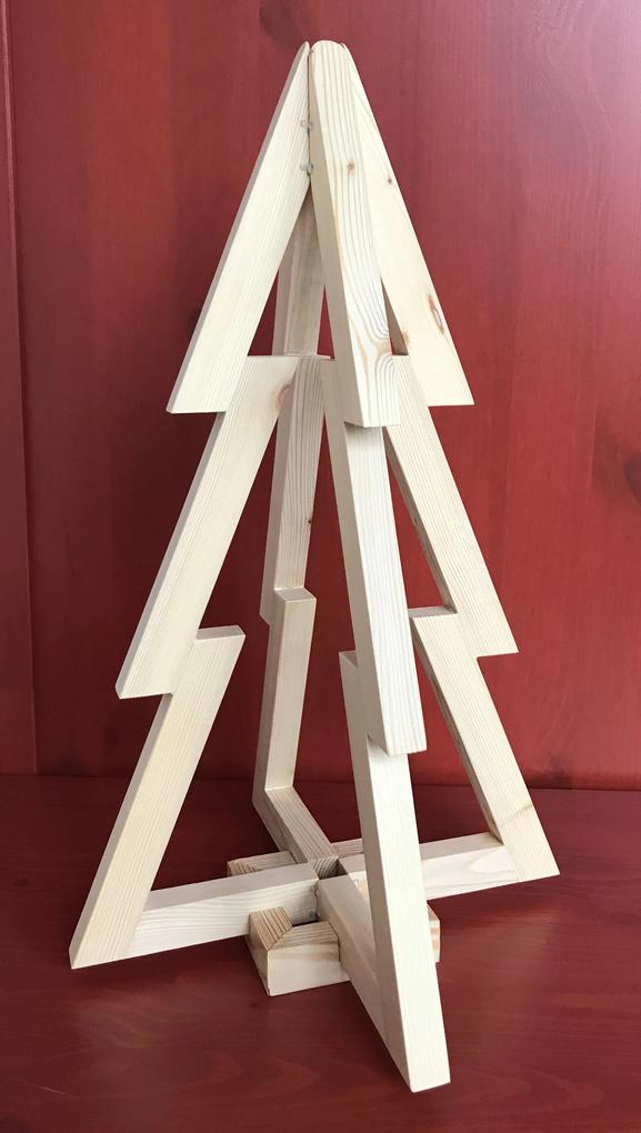 Dřevěvý vánoční stromeček ALMA 4D