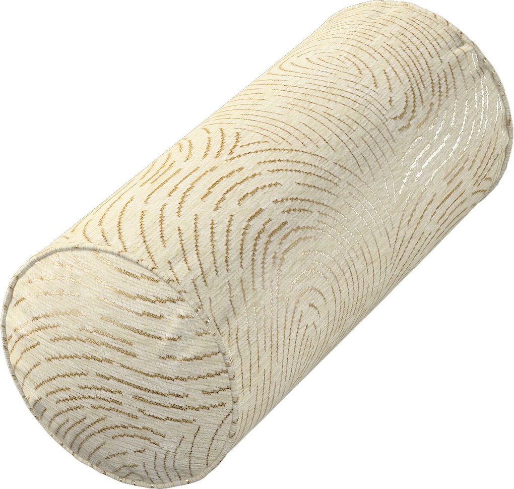 Potah na válec IKEA Ektorp barva béžová látka lesklé, pletený vzor, vzorované