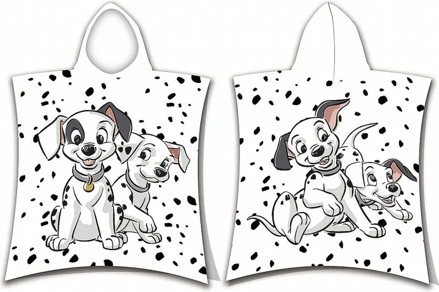 Jerry Fabrics dětské pončo 101 Dalmatians 03 50x115 cm