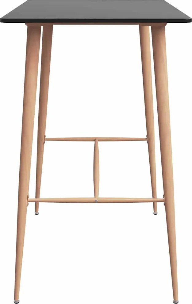 Barový stůl černý 120 x 60 x 105 cm 248146