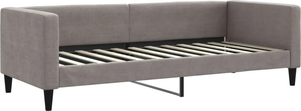 Válenda s přistýlkou taupe 80 x 200 cm textil 3196576
