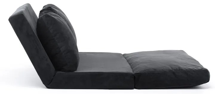 Designová rozkládací pohovka Wandella 120 cm černá