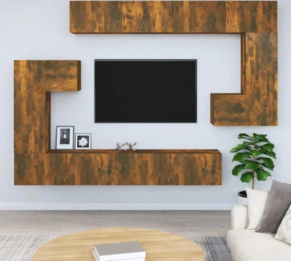 vidaXL Nástěnná TV skříňka kompozitní dřevo [3114595] Barva: Betonová šedá