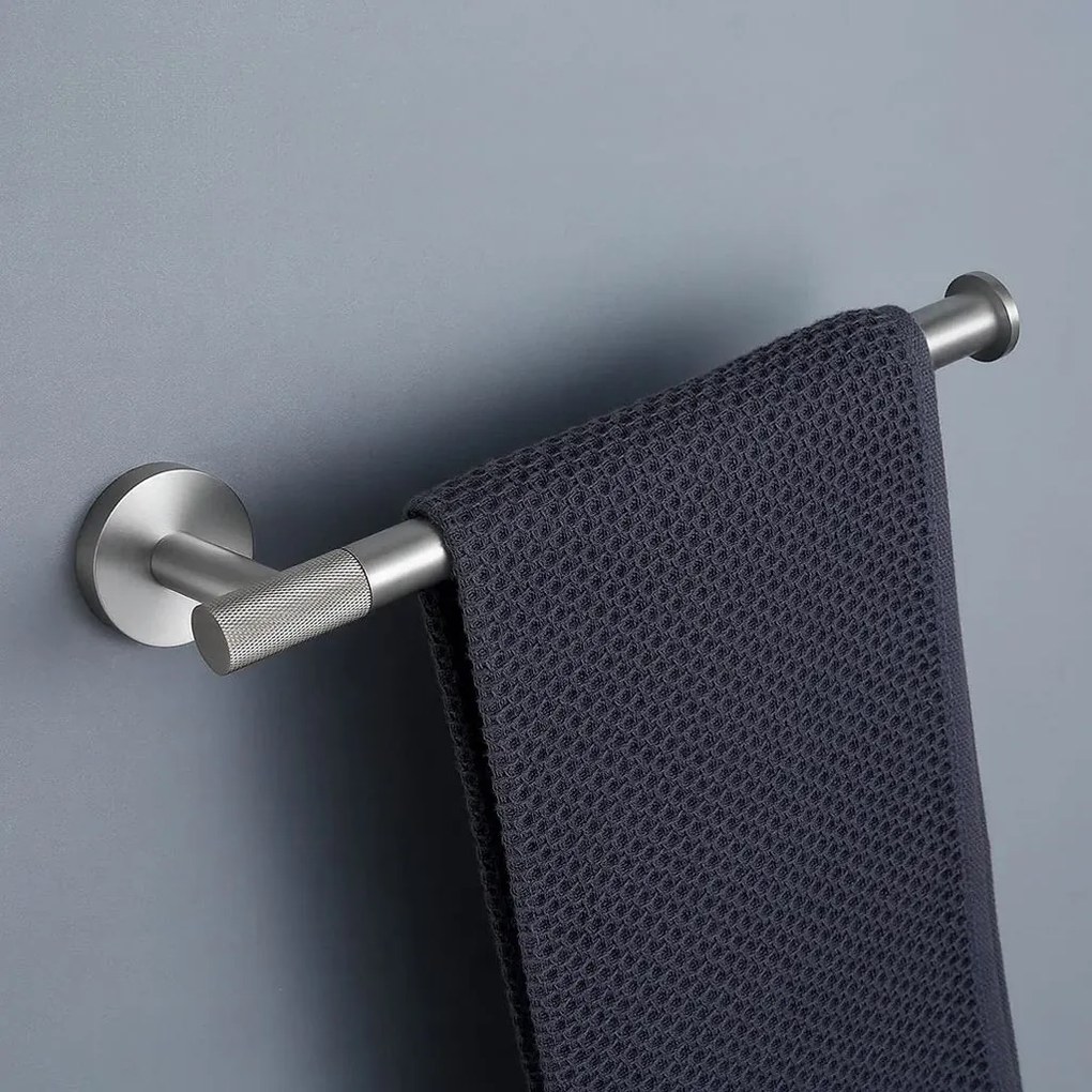 Rea Modern, koupelnový věšák na ručník 26,5cm, 6610a, broušená ocel, REA-98014