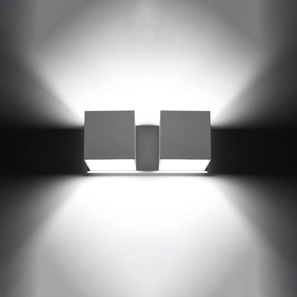 Sollux Lighting Nástěnné svítidlo QUAD 2 bílé