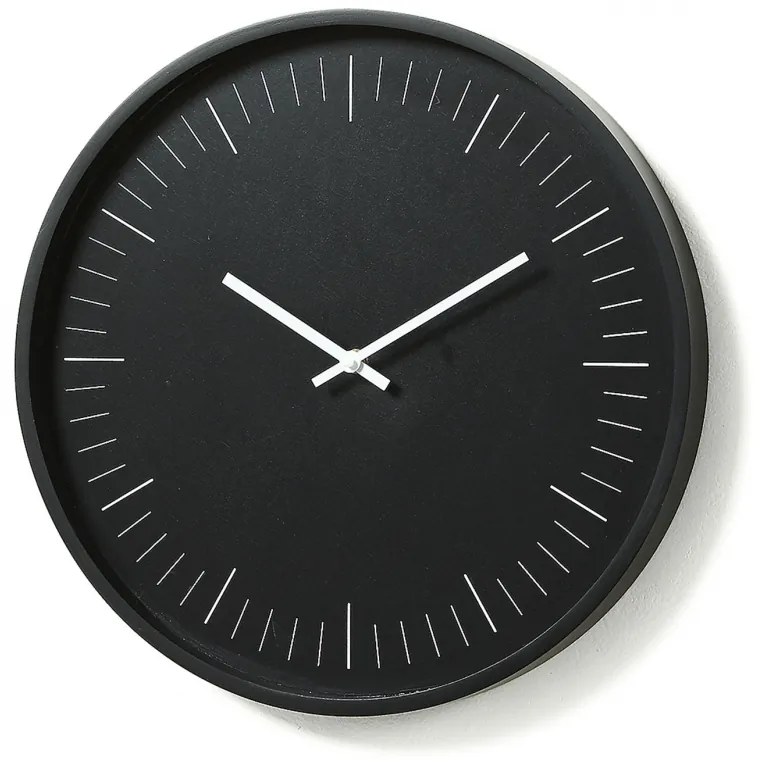 Nástěnné hodiny LaForma Terre Ø 40 cm, černá
