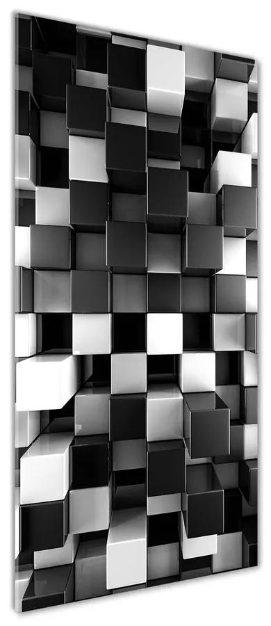 Wallmuralia Fotoobraz na skle Abstrakce kostky 50x125 cm