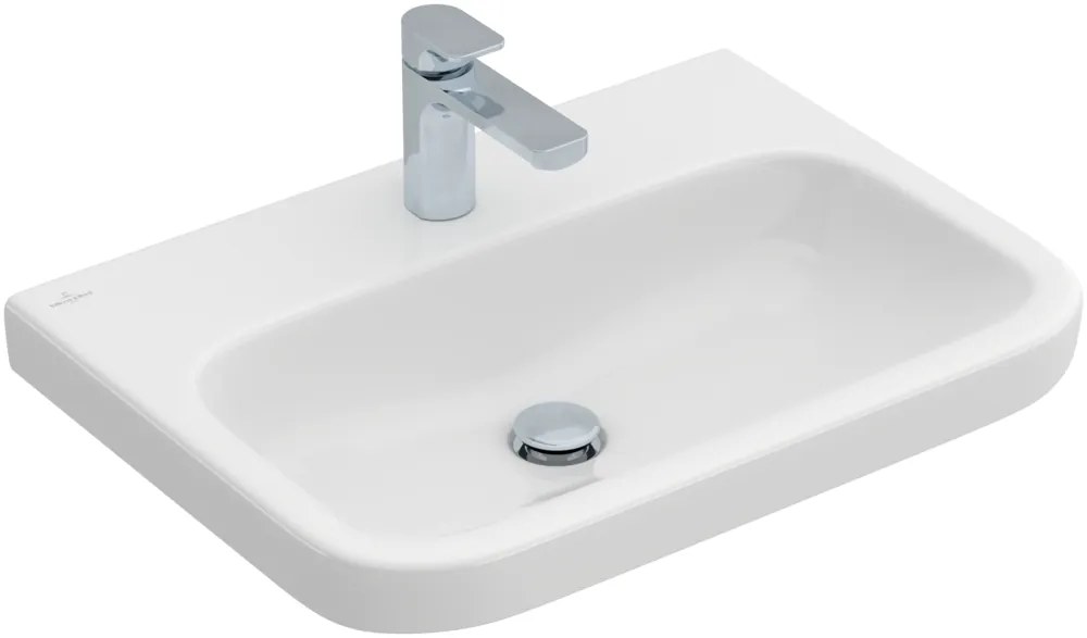 Villeroy & Boch ARCHITECTURA - Umyvadlo 650x470x180 mm, bez přepadu, bílé Alpin CeramicPlus 418866R1