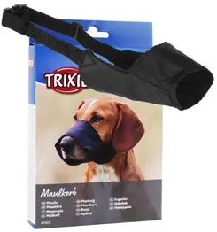 Trixie GmbH a Co.KG Náhubek fixační pes S-M 21cm/7,5cm černá TR