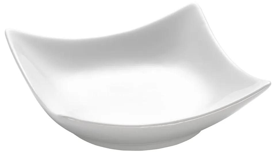 Bílá porcelánová miska Maxwell &amp; Williams Basic Wave, 10,5 x 10,5 cm