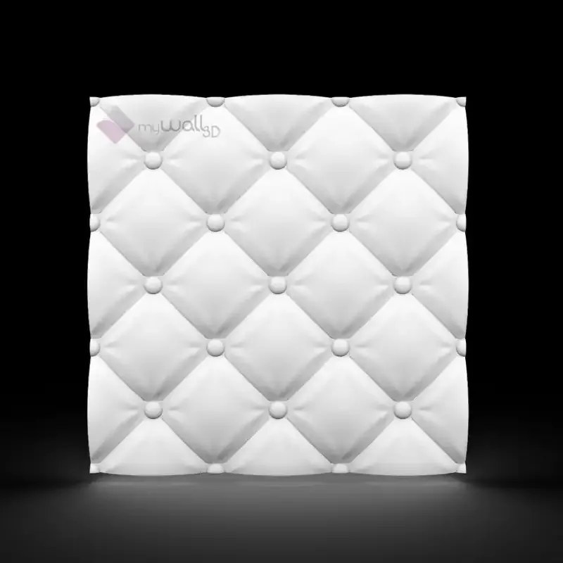 Polystyrénový 3D obkladový panel 60 x 60 cm Polštář bílý