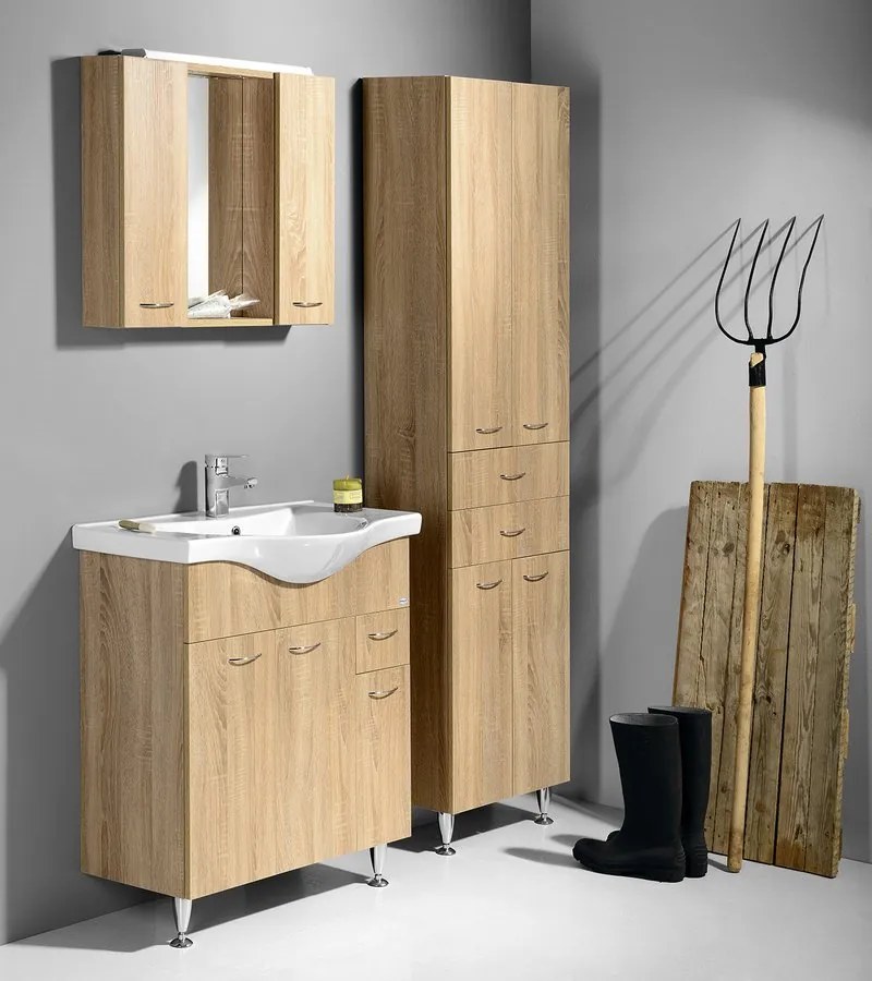 Aqualine Aqualine, KERAMIA FRESH skříňka horní výklopná 70x50x20cm, bílá, 52360