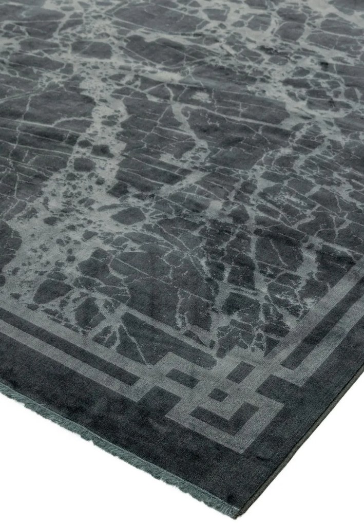 Šedý koberec Volti Border Grey Rozměry: 160x230 cm