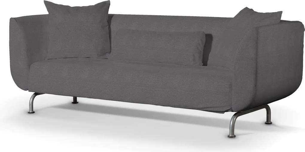 Potah na pohovku Stromstad 3-místná barva šedá látka pletený vzor