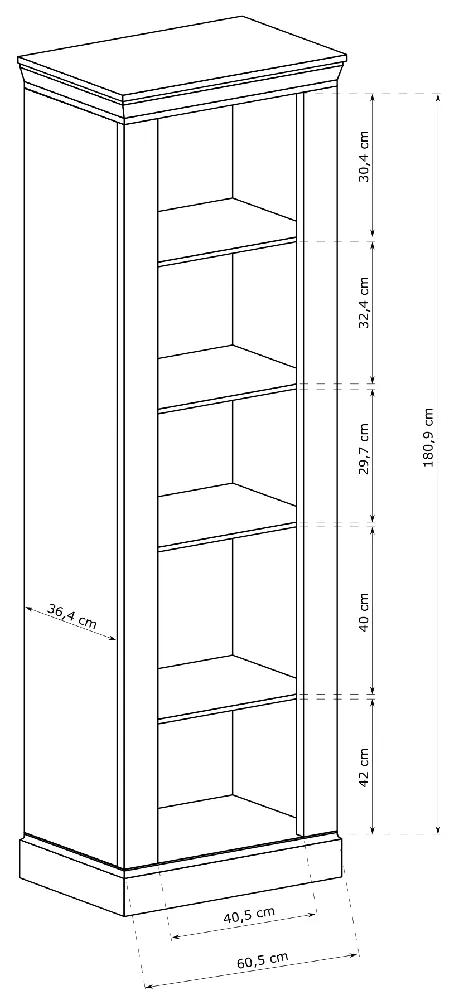 Obývací stěna ANTICA L | sestava E + stolek | 291 cm | dub lefkas | POSLEDNÍ KUSY