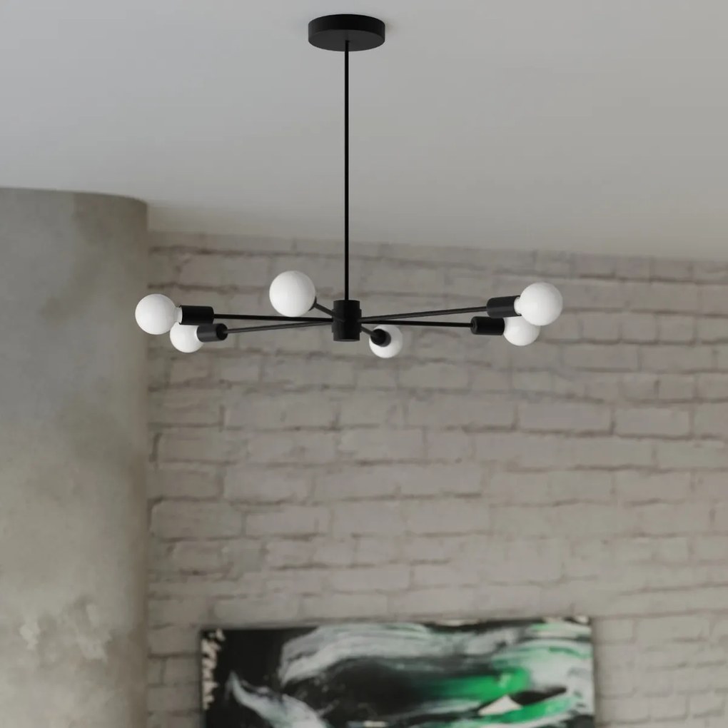Sollux Lighting Lustr LANGO 5 černý