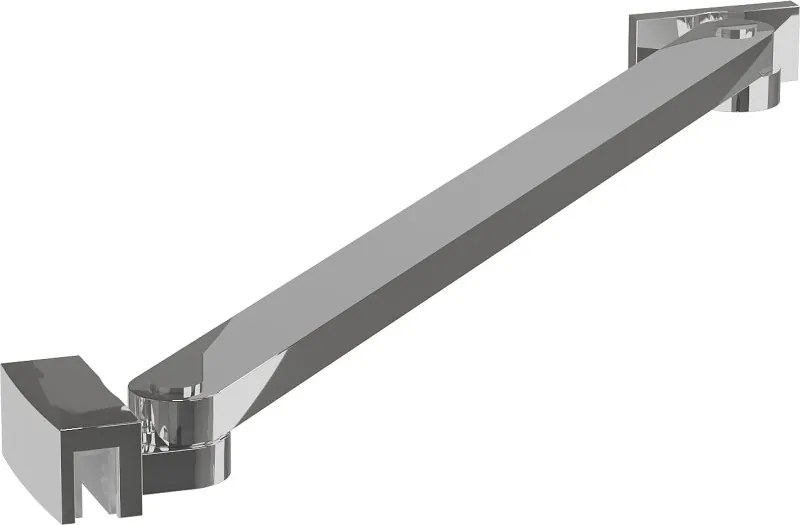 Erga Paris, rohová vzpěra pro sprchové zástěny o tloušťce skla 6(8)mm, délka 35cm, chromová, ERG-V02-PARIS-BAR35-CR