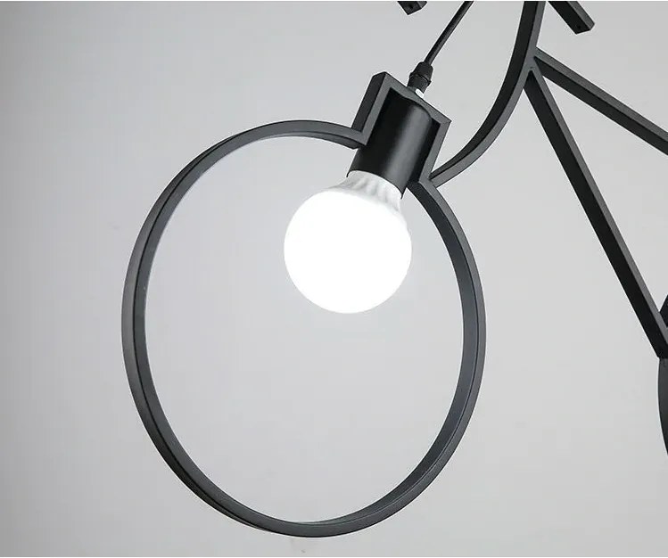 Toolight, Závěsné svítidlo kolo APP216-2CP, černá, OSW-00352