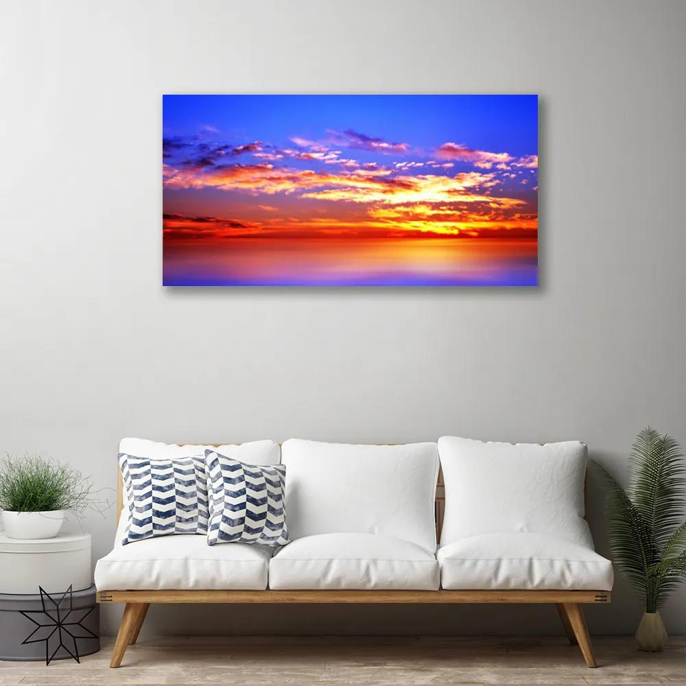 Obraz na plátně Nebe Mraky Moře Krajina 140x70 cm
