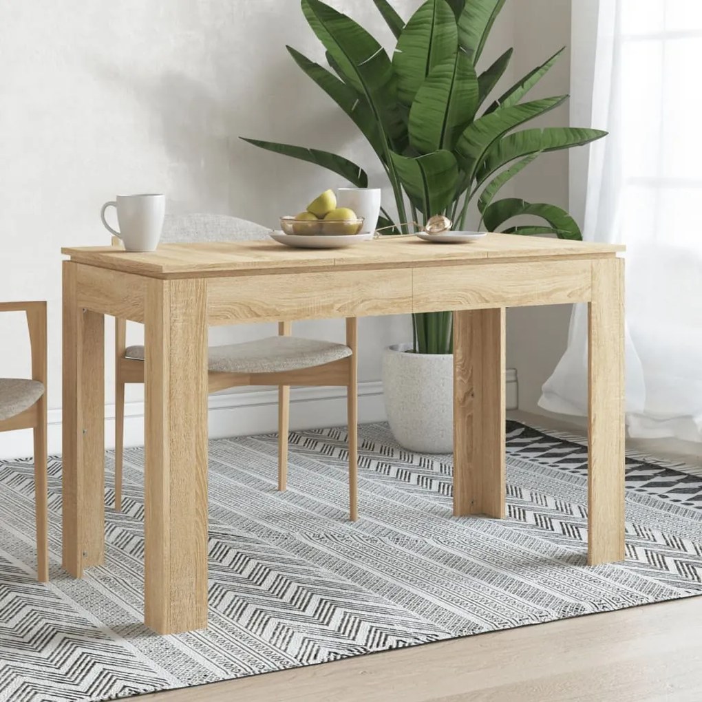 vidaXL Marketos Jídelní stůl dub sonoma 120 x 60 x 76 cm kompozitní dřevo