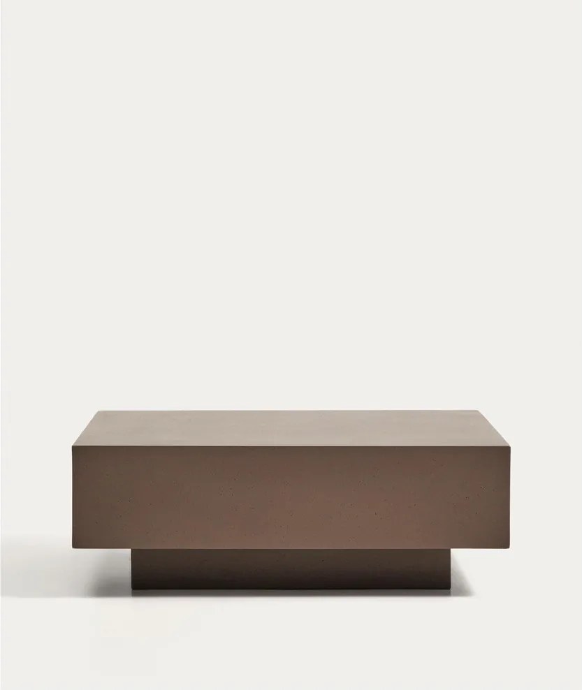 Betonový zahradní konferenční stolek 60x80 cm Rustella – Kave Home