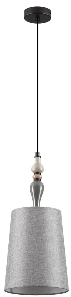 LED šedo-hnědé designové svítidlo Damo