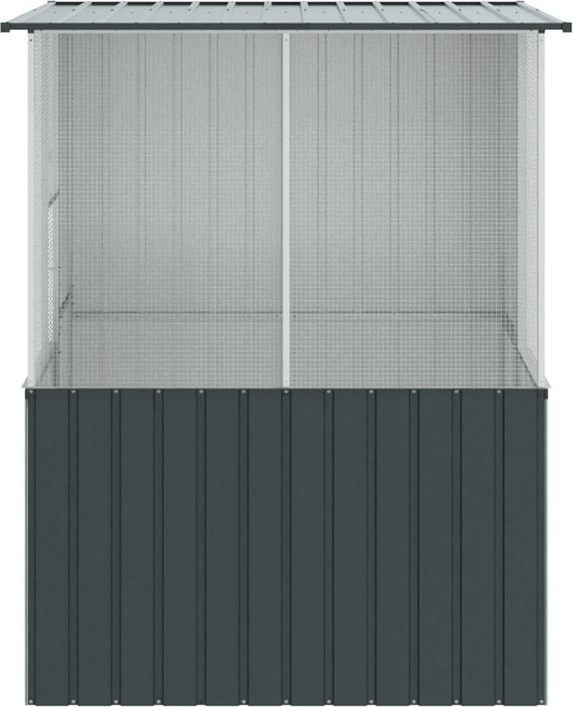 Ptačí klec Antracit 165 x 165 x 200 cm Pozinkovaná ocel 3325168