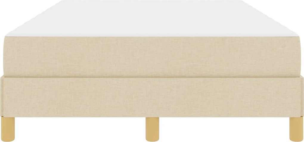 Postel s boxspringem s matrací Krémová 120 x 190 cm textil 3398554