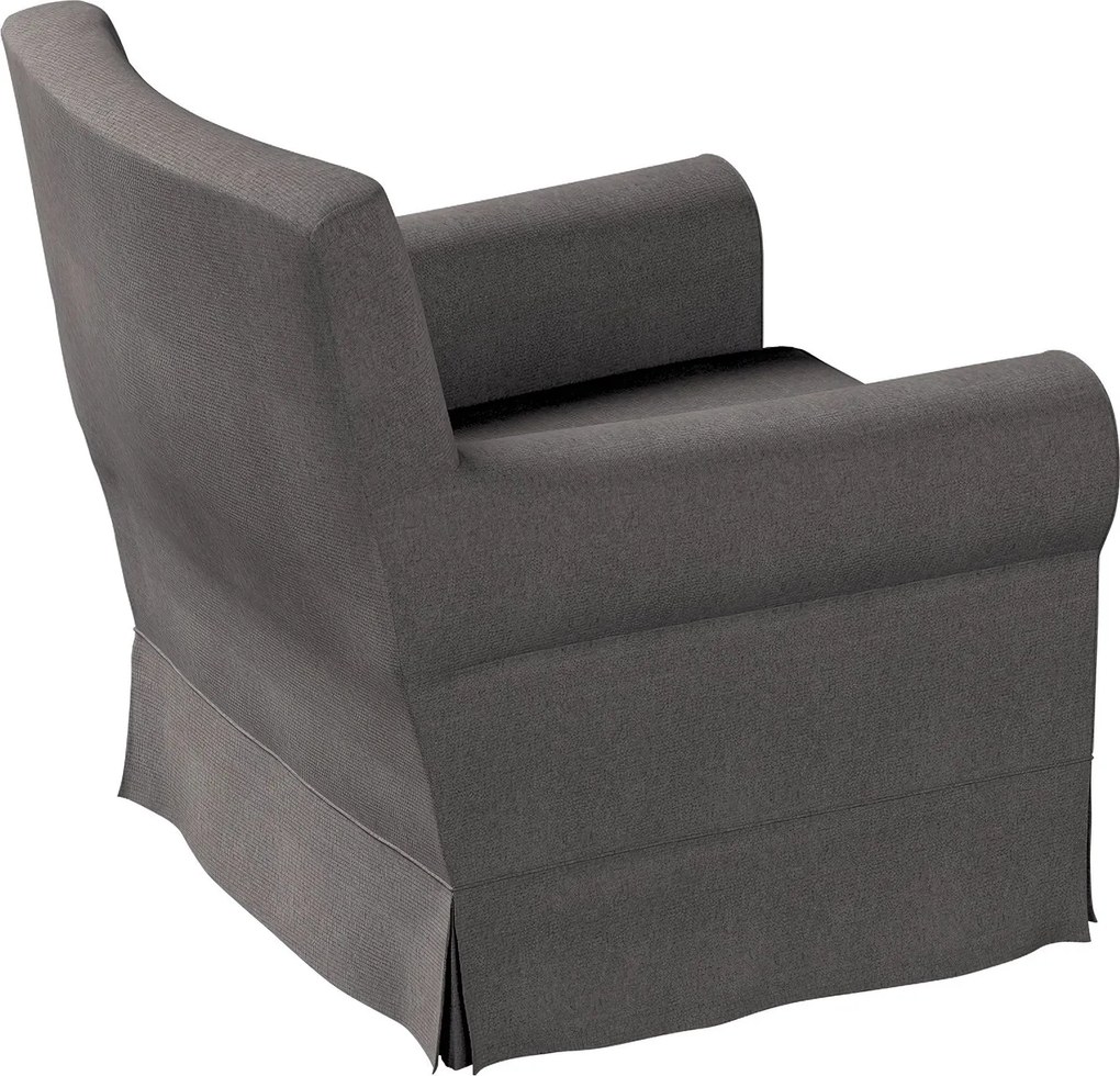 Potah na křeslo IKEA Ektorp Jennylund barva šedá látka pletený vzor