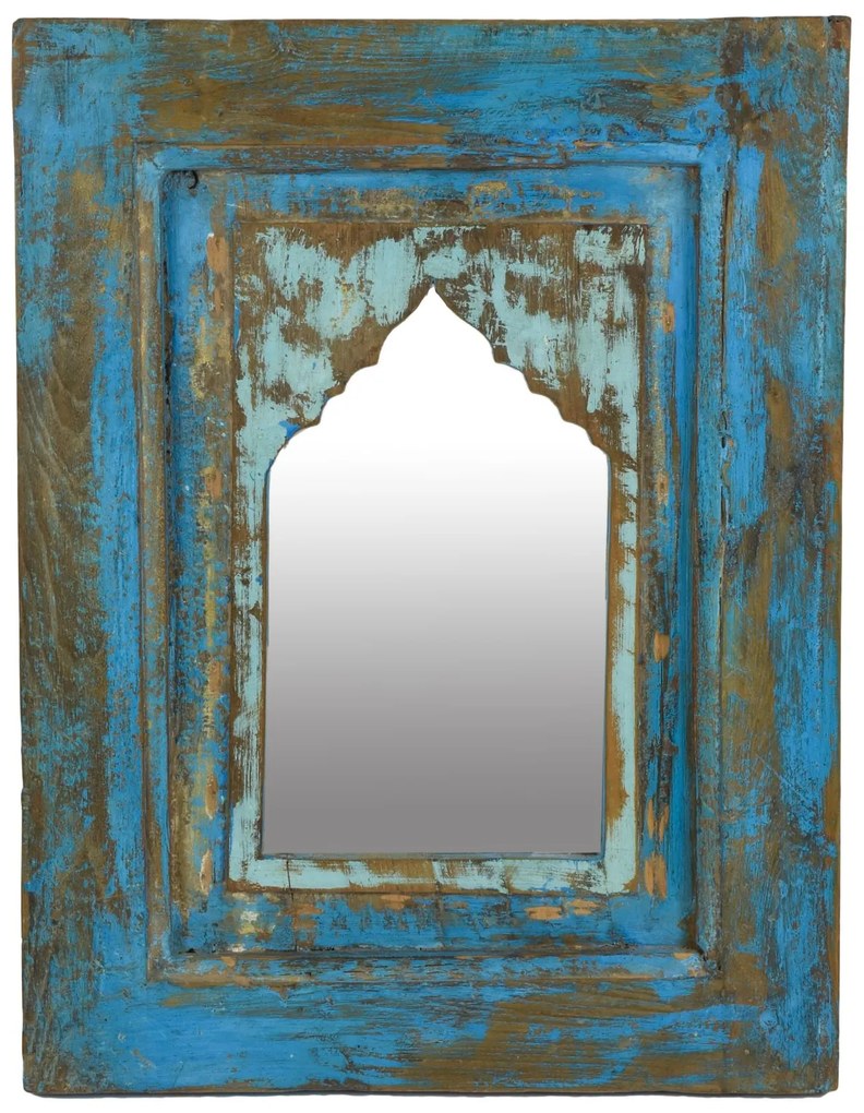 Sanu Babu Zrcadlo v rámu z teakového dřeva, 40x5x52cm