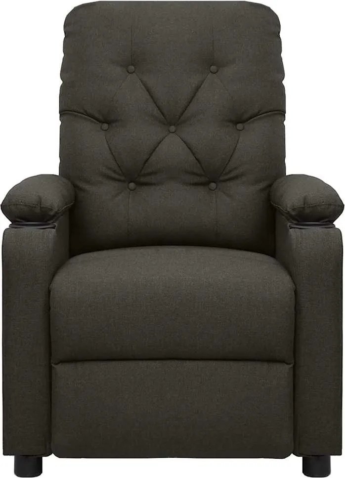 Elektrické masážní křeslo taupe textil 3098859