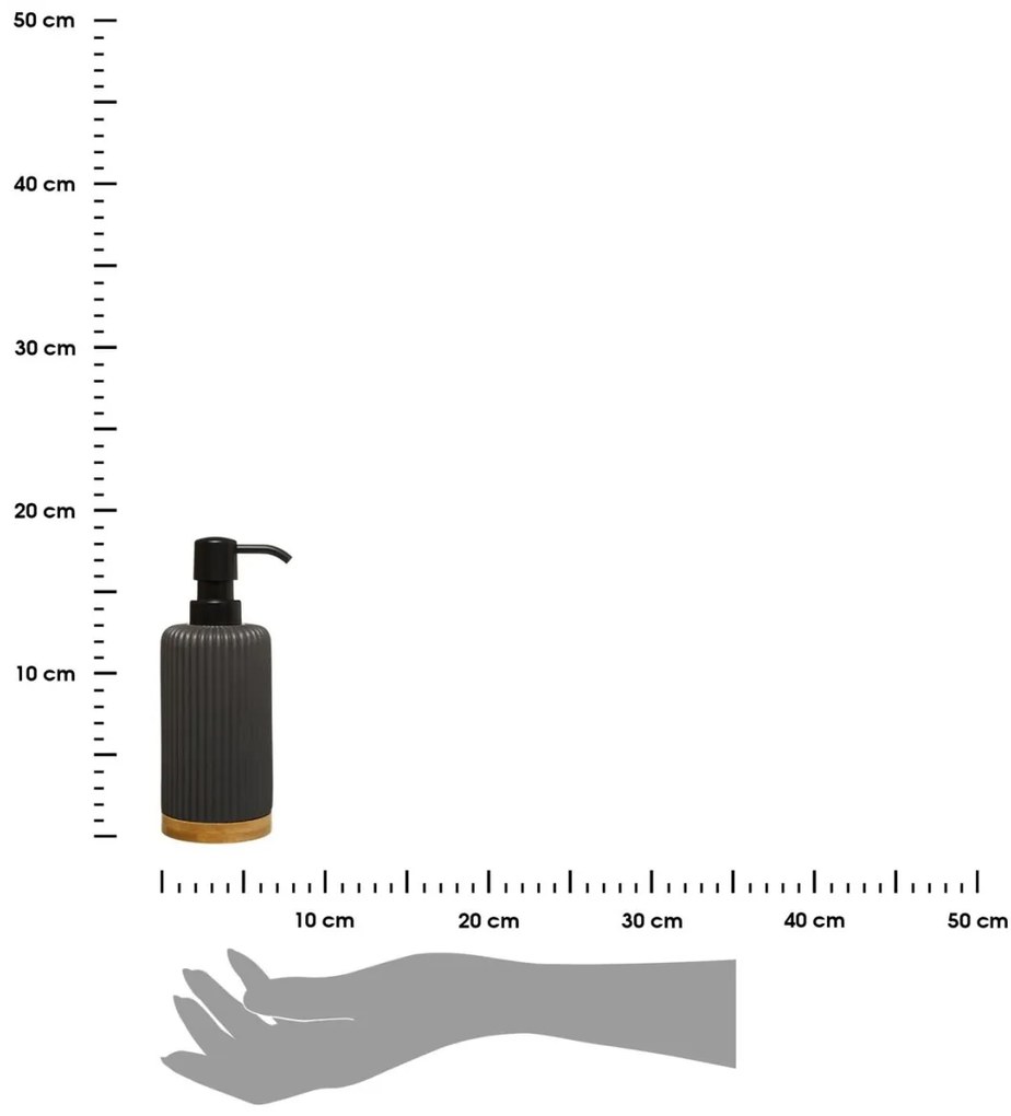 Dávkovač mýdla Linea 270 ml černý