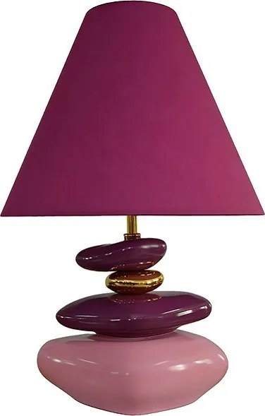 Designová stolní lampa Kalpana 60 cm růžová
