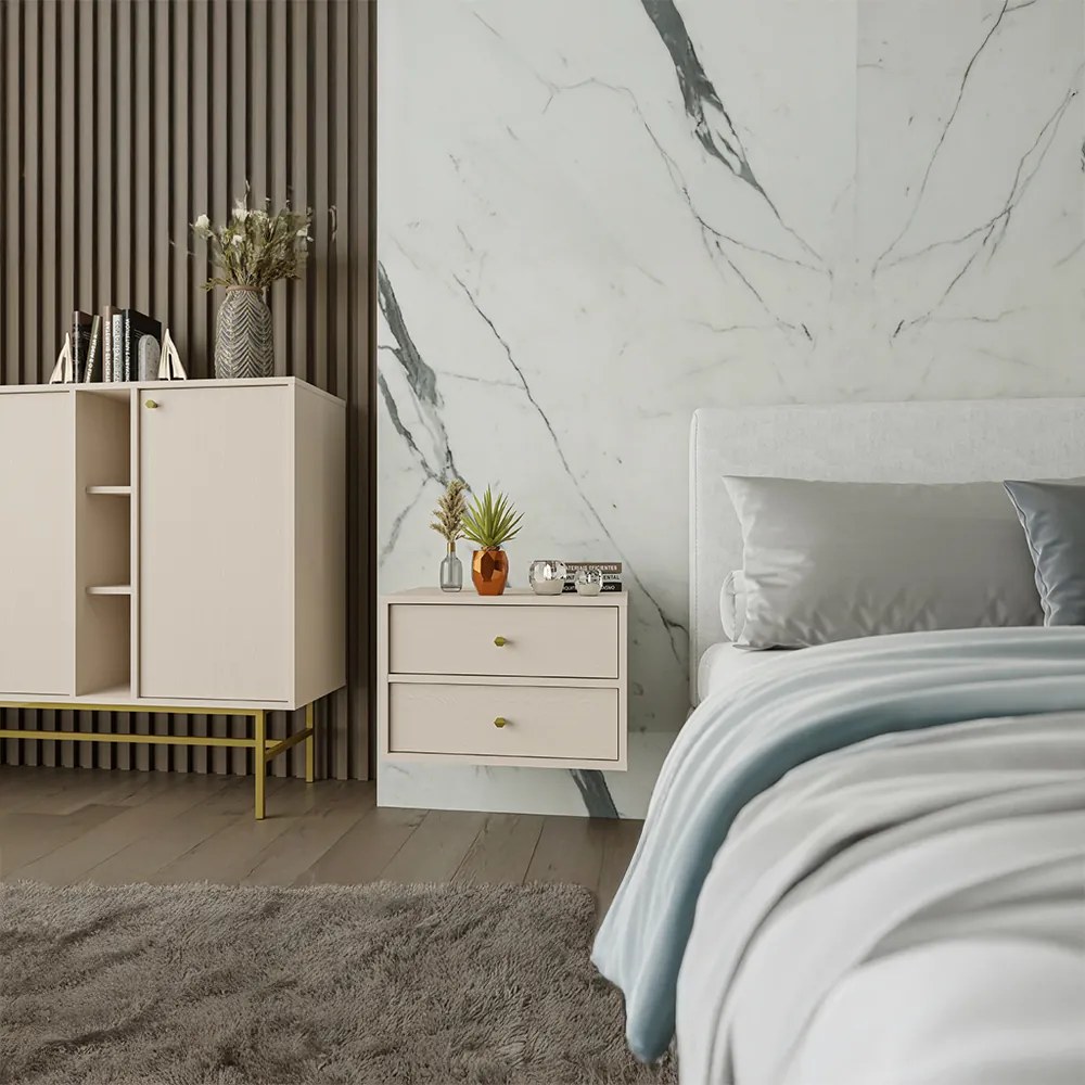 TOKYO 4 b | TV stolek RTV 303 | 180 cm | béžová/zlatá