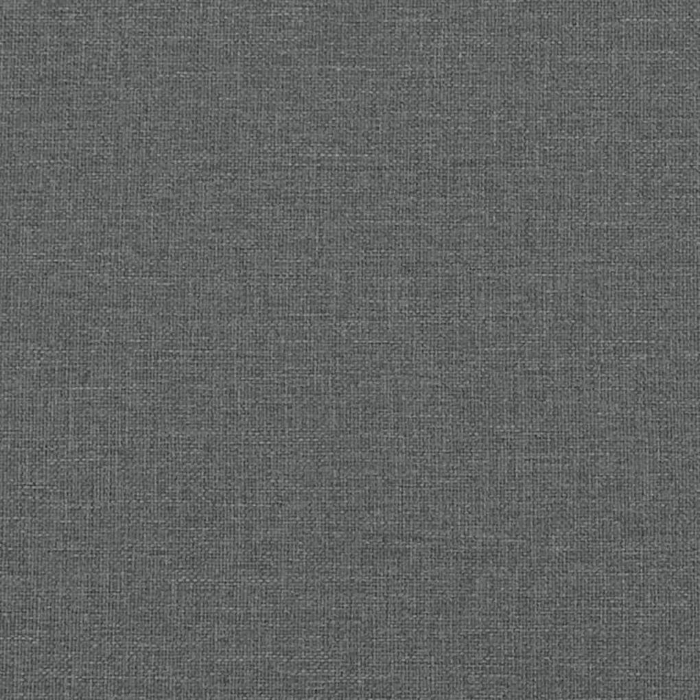 vidaXL Rám postele s čelem 160x200 cm textil [373206] Barva: Tmavě šedá