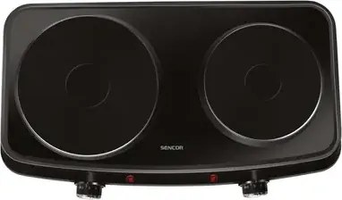 SENCOR SCP 2254BK-EUE4 Dvouplotýnkový vařič / 18 15 cm / 2500W